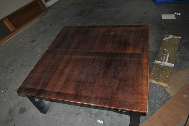 Amazing Grays: Industrial, Aged Coffee Table ReDo