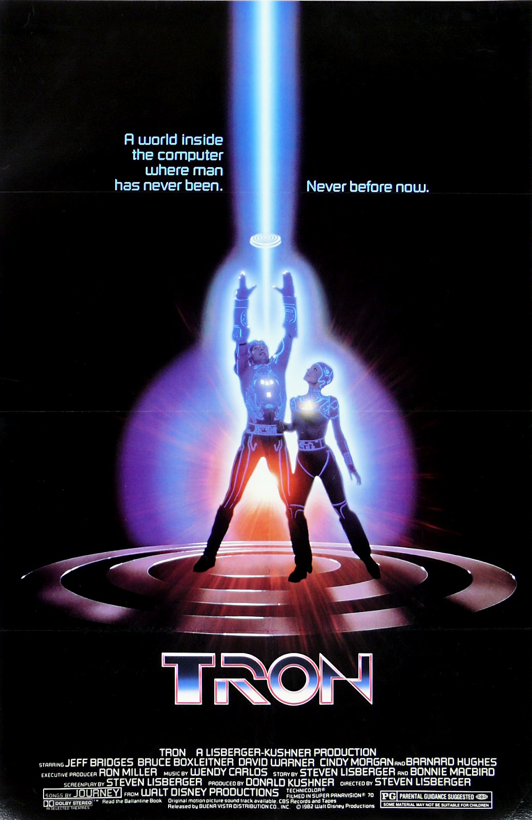 The Geeky Nerfherder: Movie Poster Art: Tron (1982)