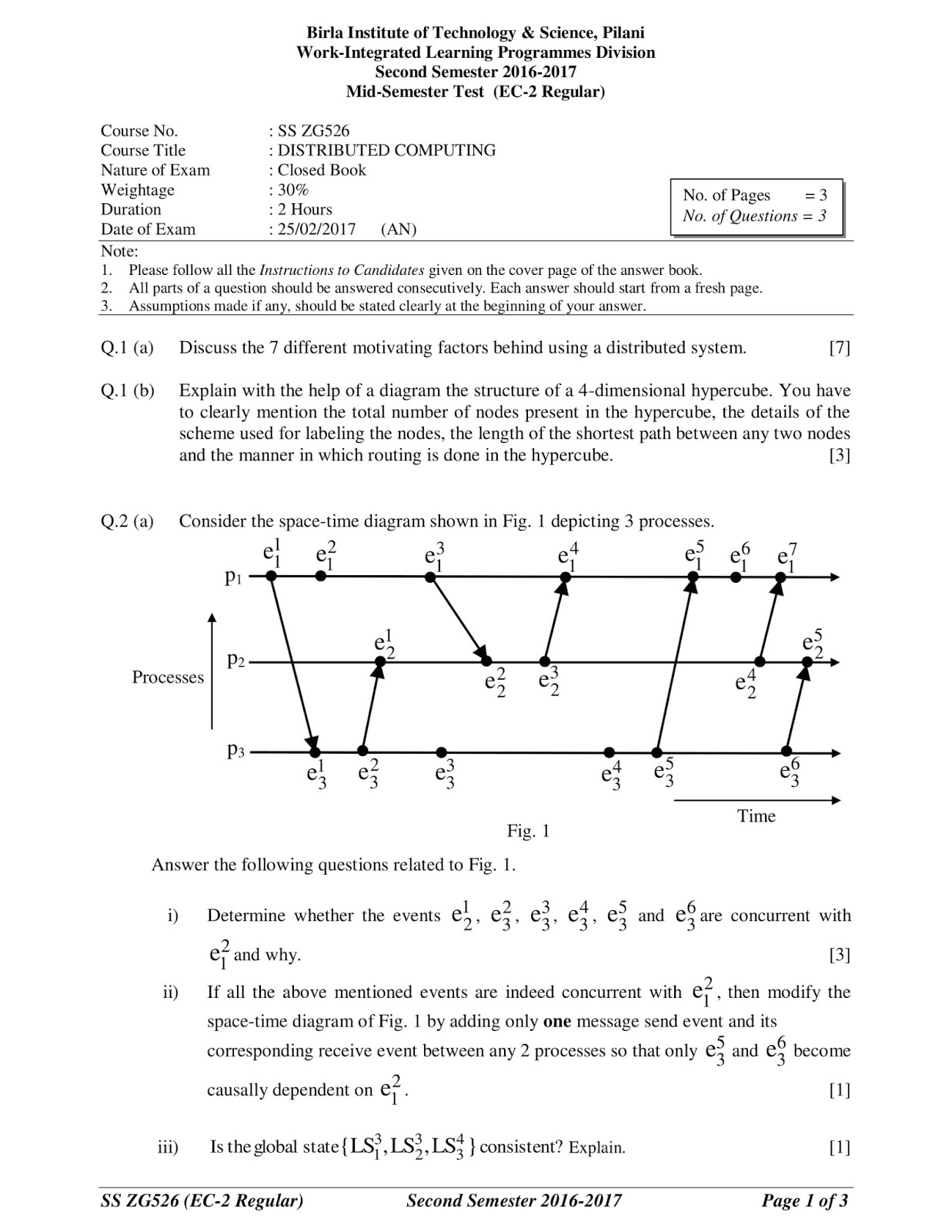 Coding Tech Life: Distributed Computing Mid-Semester Examination ...