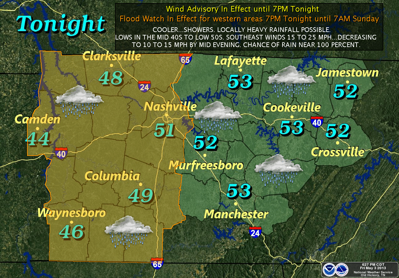 The Weather Guy: Friday Night Weather Update - Flooding Rains Saturday