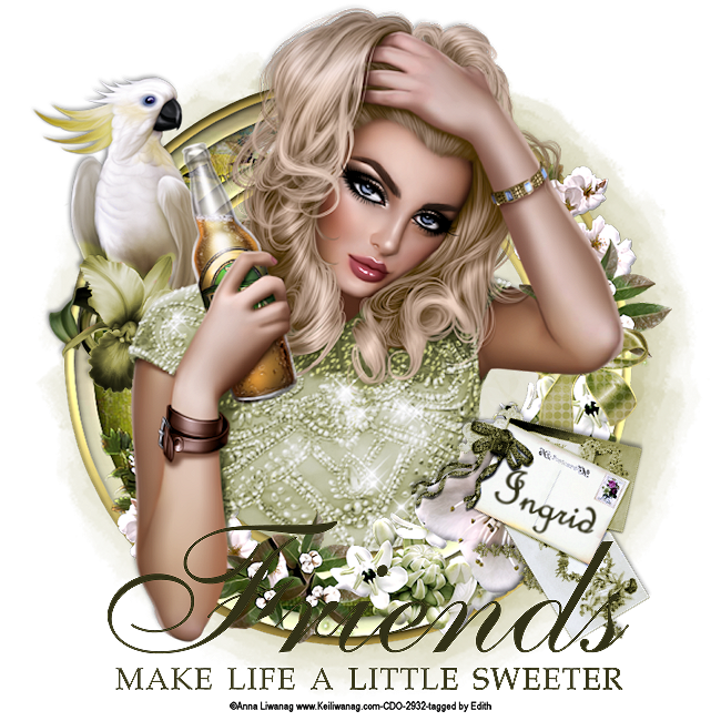 Topper psp wensjes: Friends make life a little sweeter.