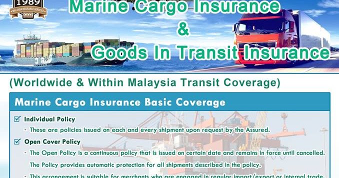 Malaysia Business Insurance : Marine Cargo Insurance & Goods In Transit ...