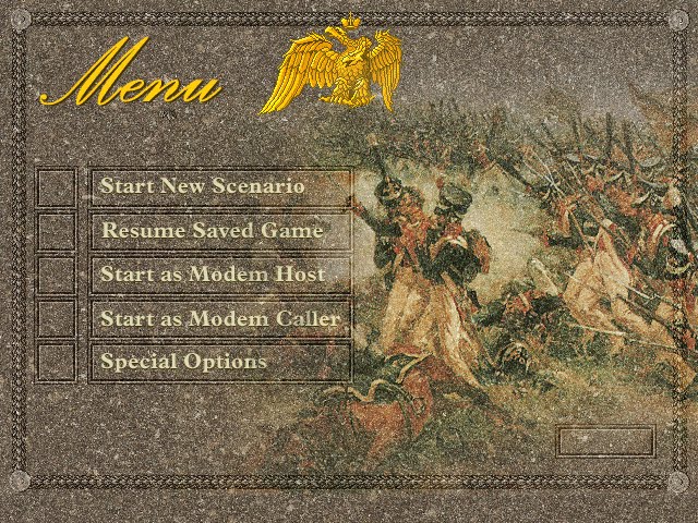History menu screen