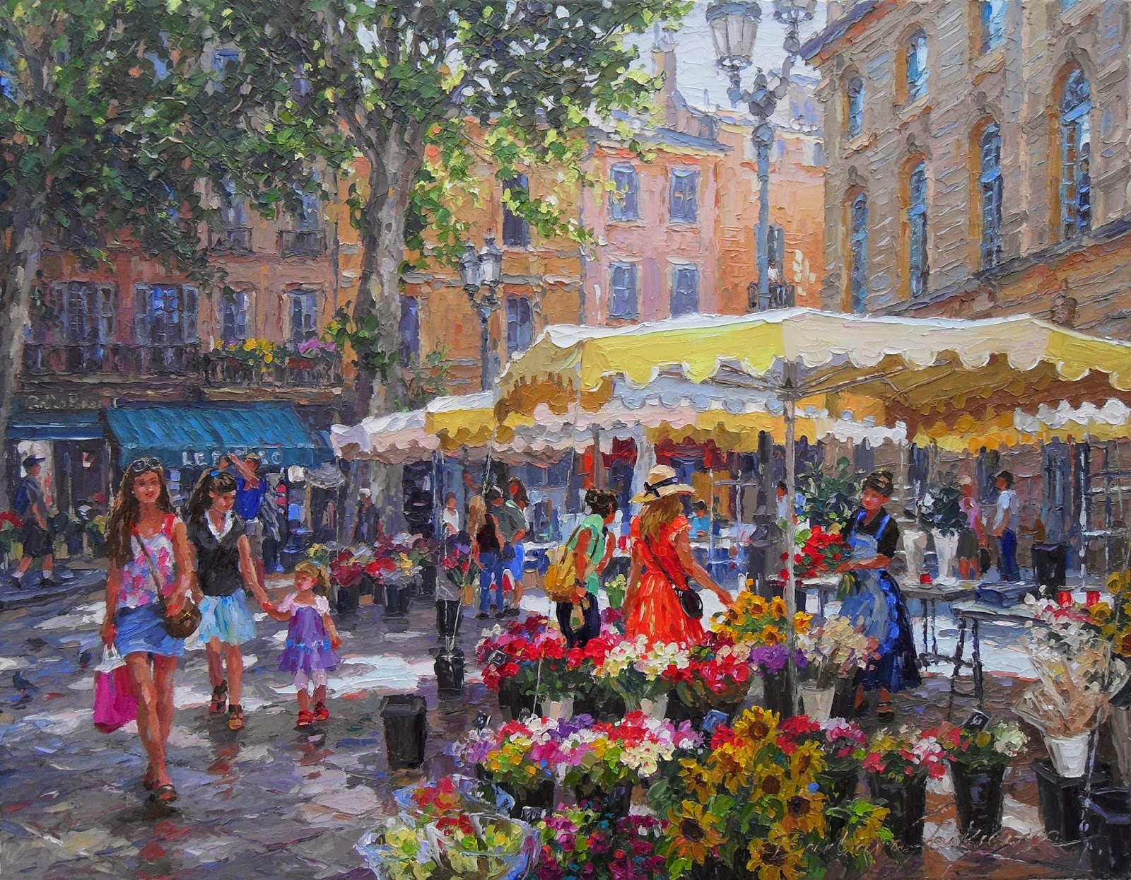 Barbara Jaskiewicz Fine Art: Oil paintings: „A Morning in Aix-en ...
