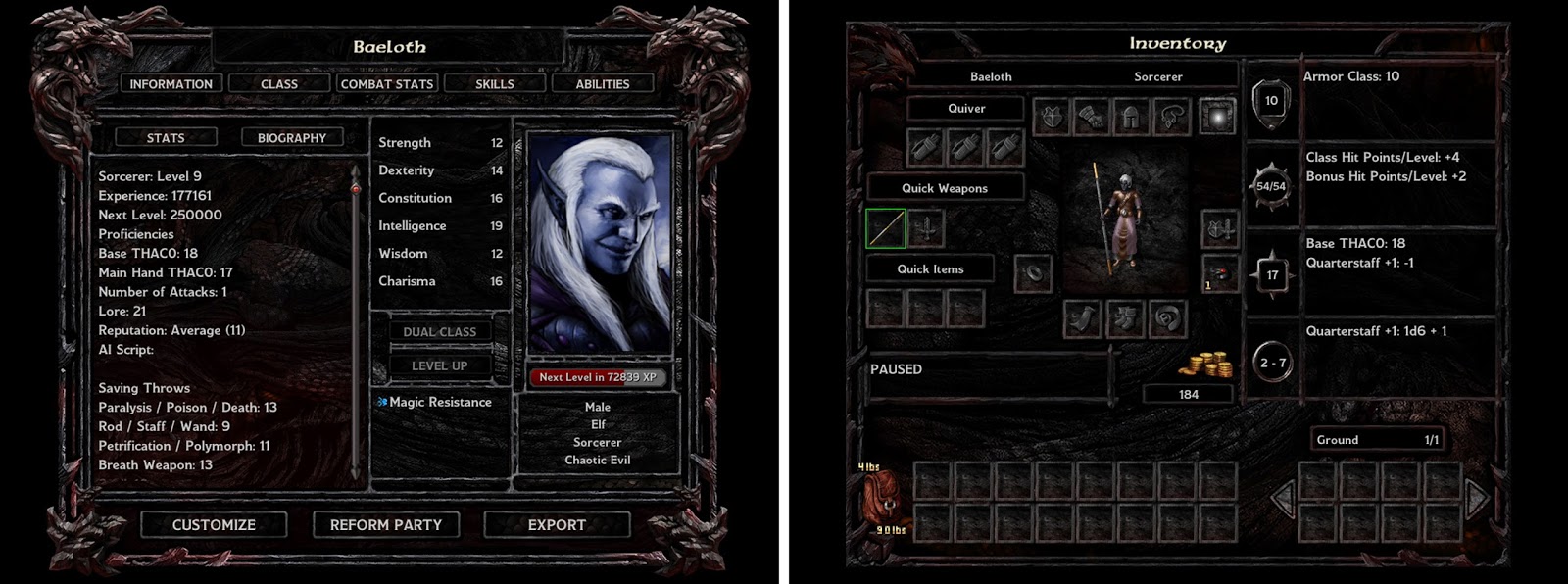 Lilura1: Siege of Dragonspear, Baeloth Barrityl