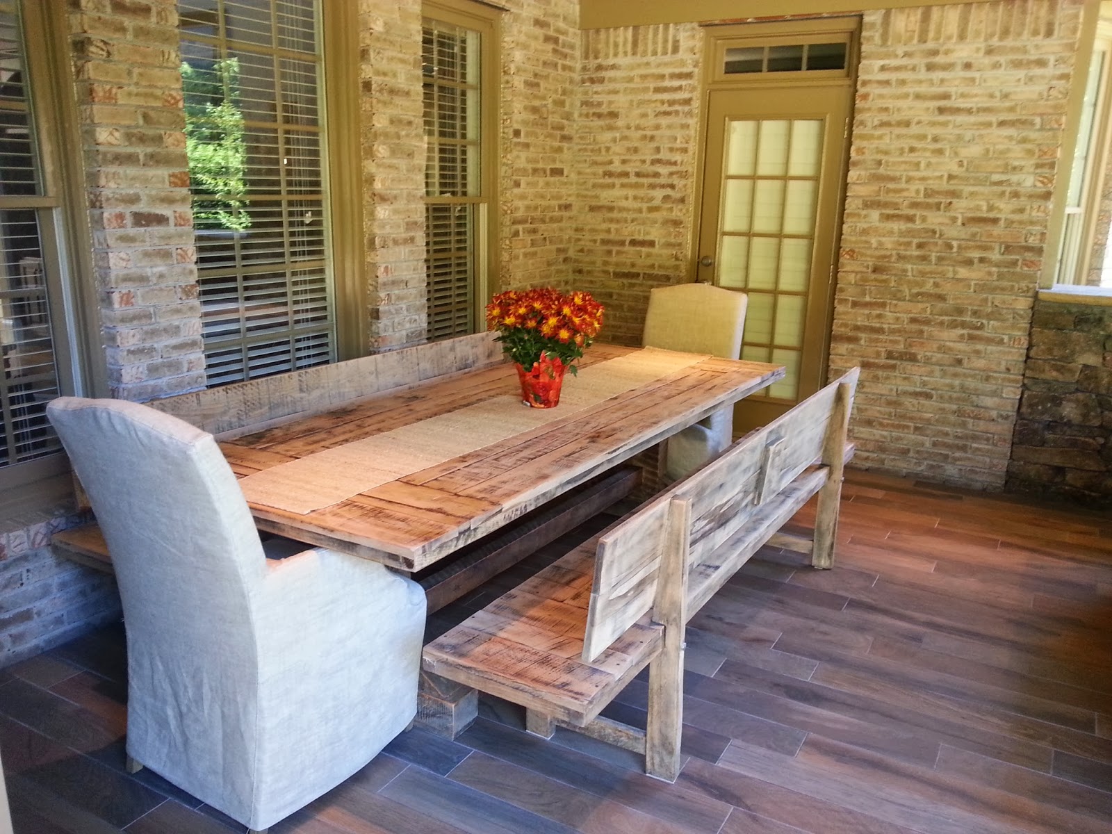 Reclaimed Oak Farm table | Handcrafted | Atlanta Georgia | Rustic ...