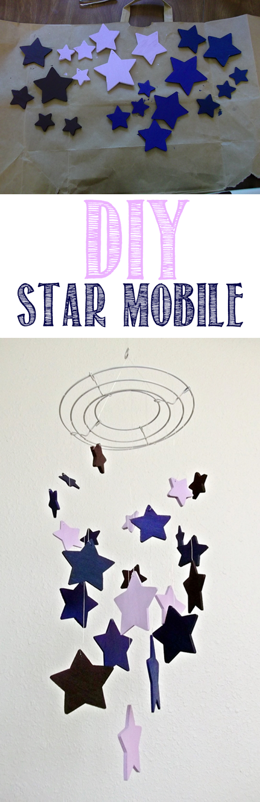 Bright Sycamore: Baby Prep: DIY Star Mobile