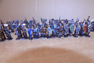 Tom's Miniatures in 1/72: Strelets M001+M039 Normans painted