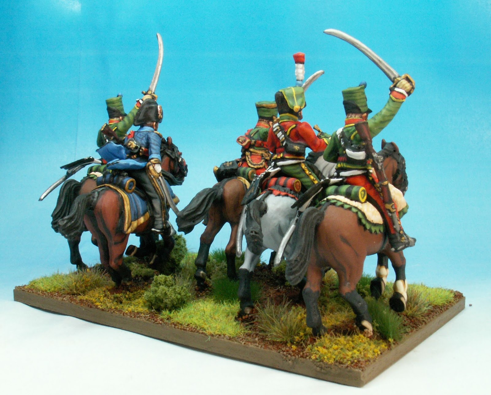Over Open Sights: French Napoleonic 7th Hussars. Perry Plastic Hussars.