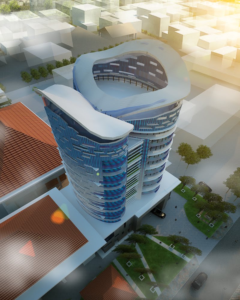 arsitekturina: The Twin Flame Pertamina Tower, FEB UGM
