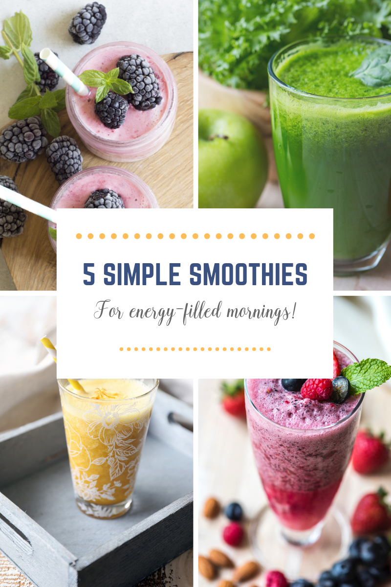 5 simple smoothies for energy-filled mornings
