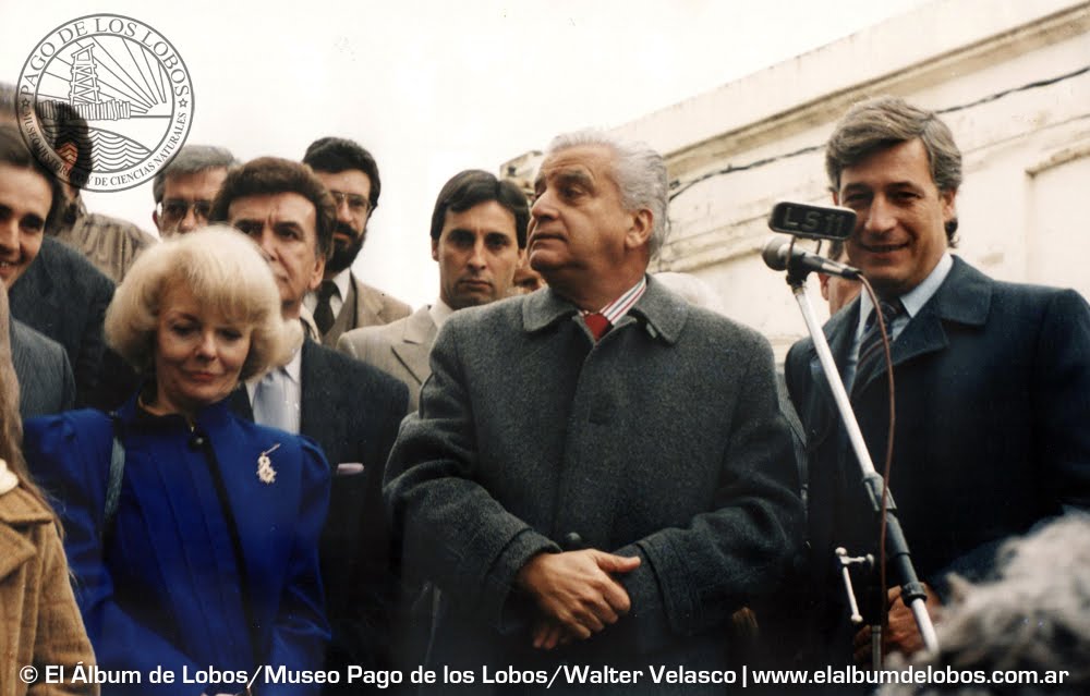 Isabel Perón y Antonio Cafiero juntos a Gustavo Sobrero (1989)