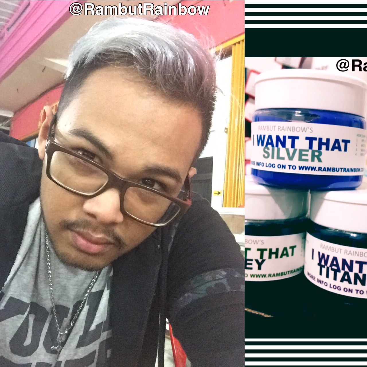 #RambutRainbow : I WANT THAT series, cat rambut silver, cat rambut grey ...