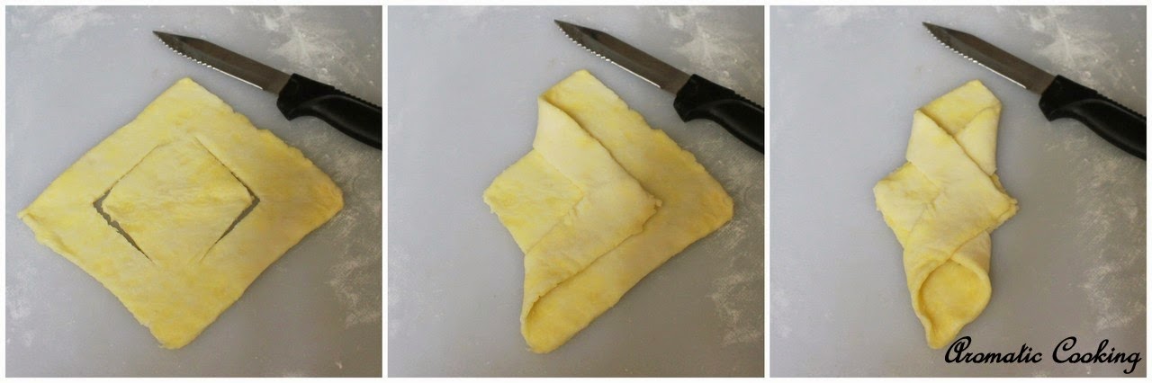 Aromatic Cooking: Eggless Danish Pastry Envelopes, Blueberry Jam Envelopes