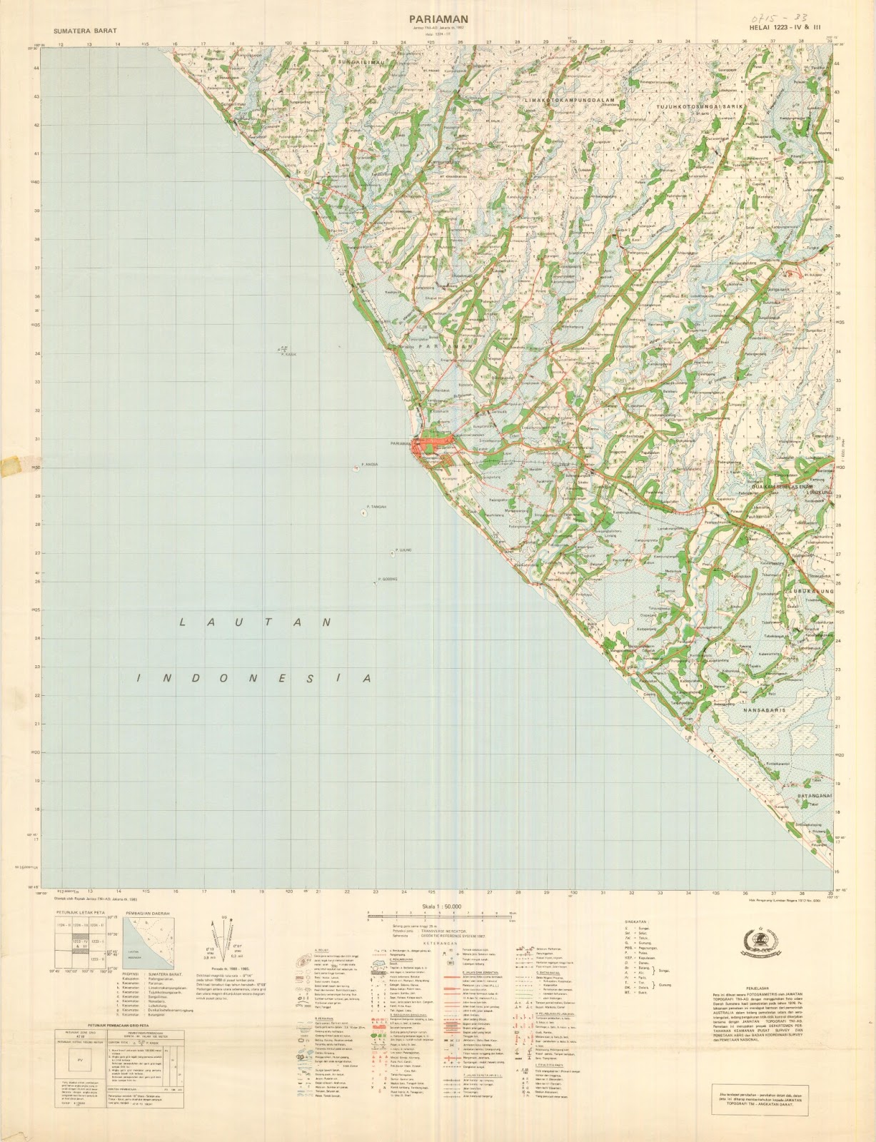Gusri Randa Guru Geografi: Peta Topografi Pariaman