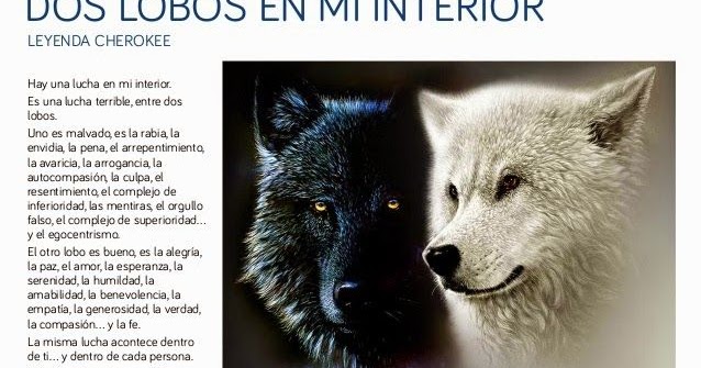 Dois Lobos vivem na sua alma