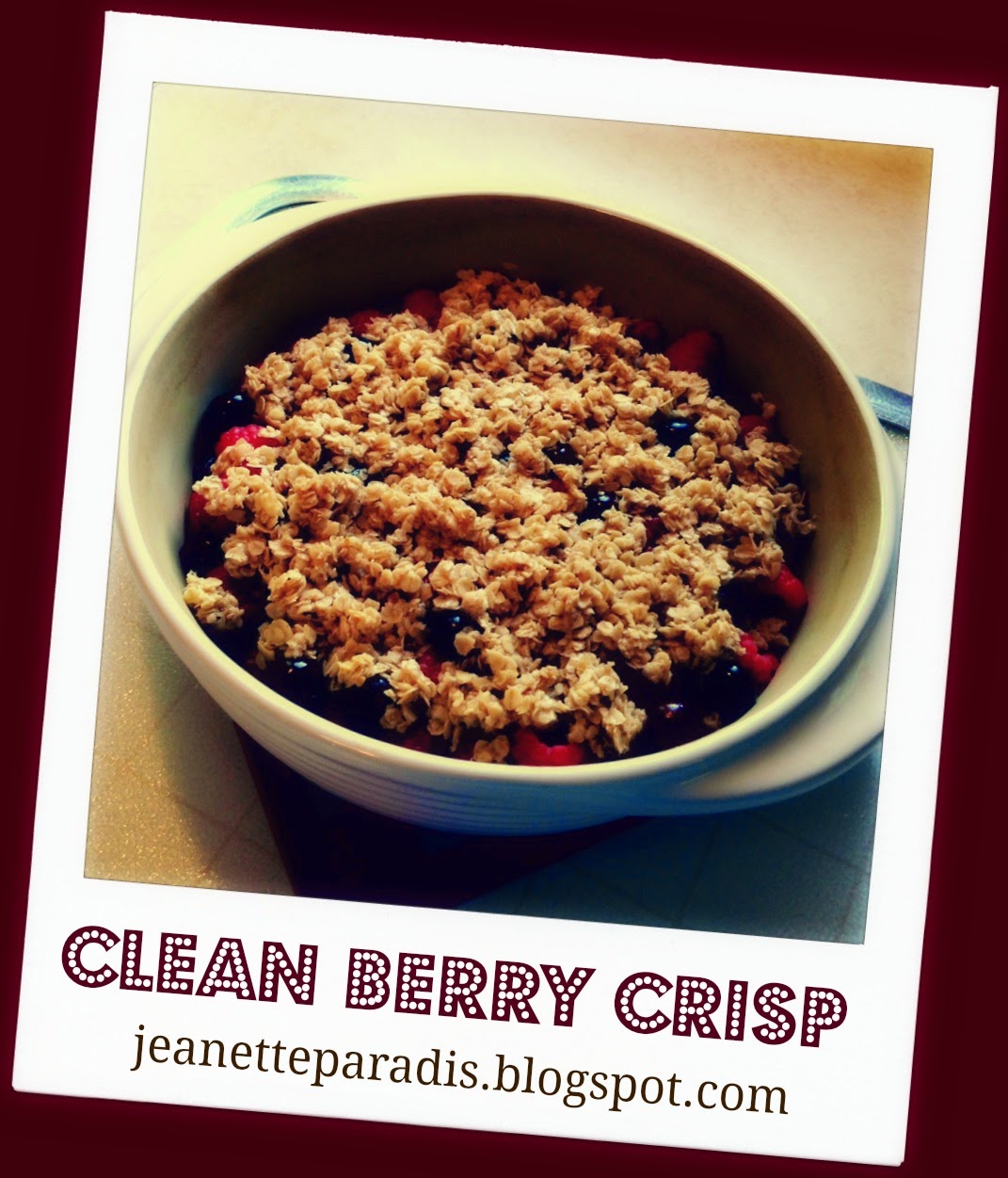 Kitchen Window: Clean Berry Crisp