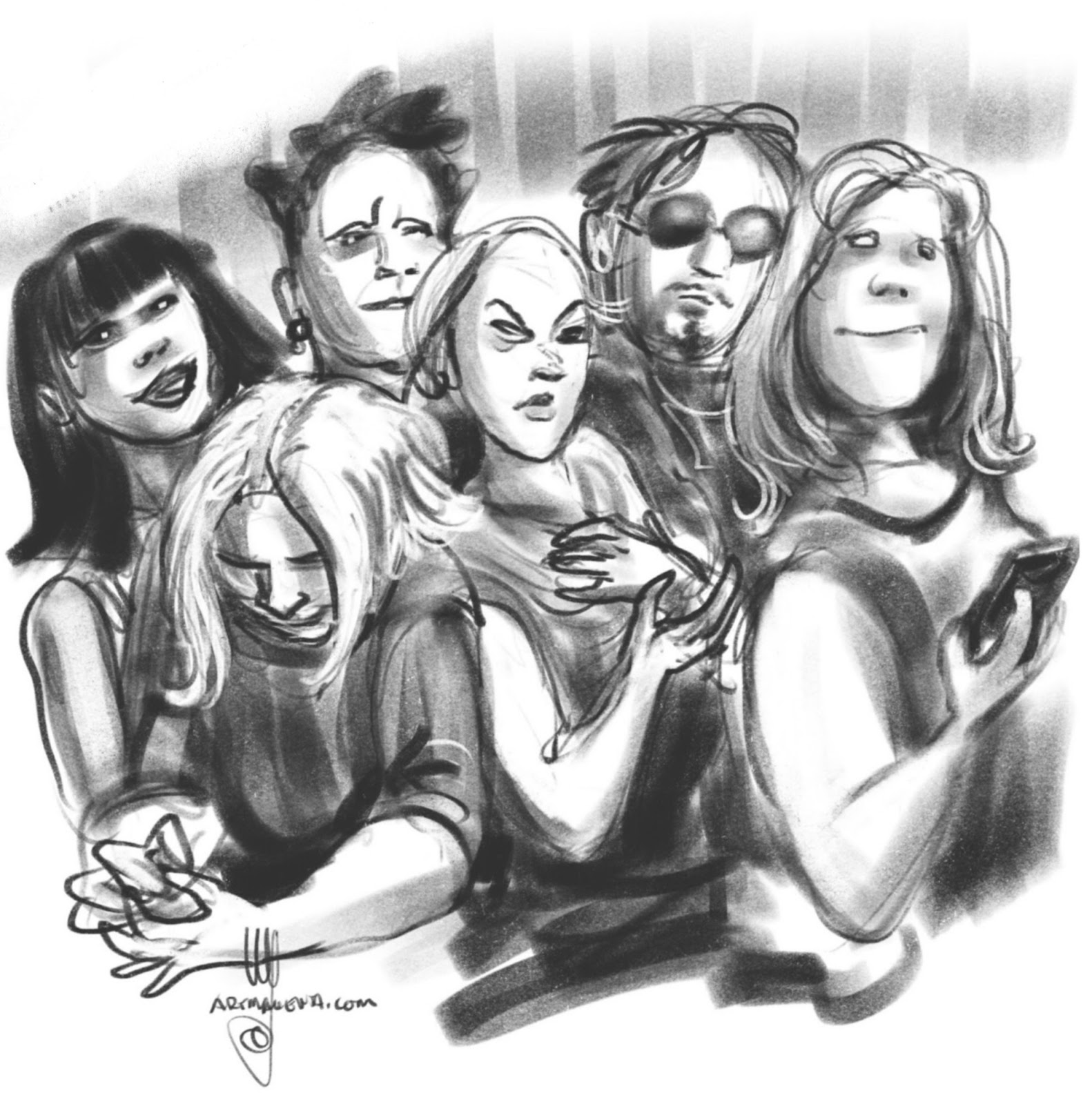 Gesture Drawings: Crowded [people]