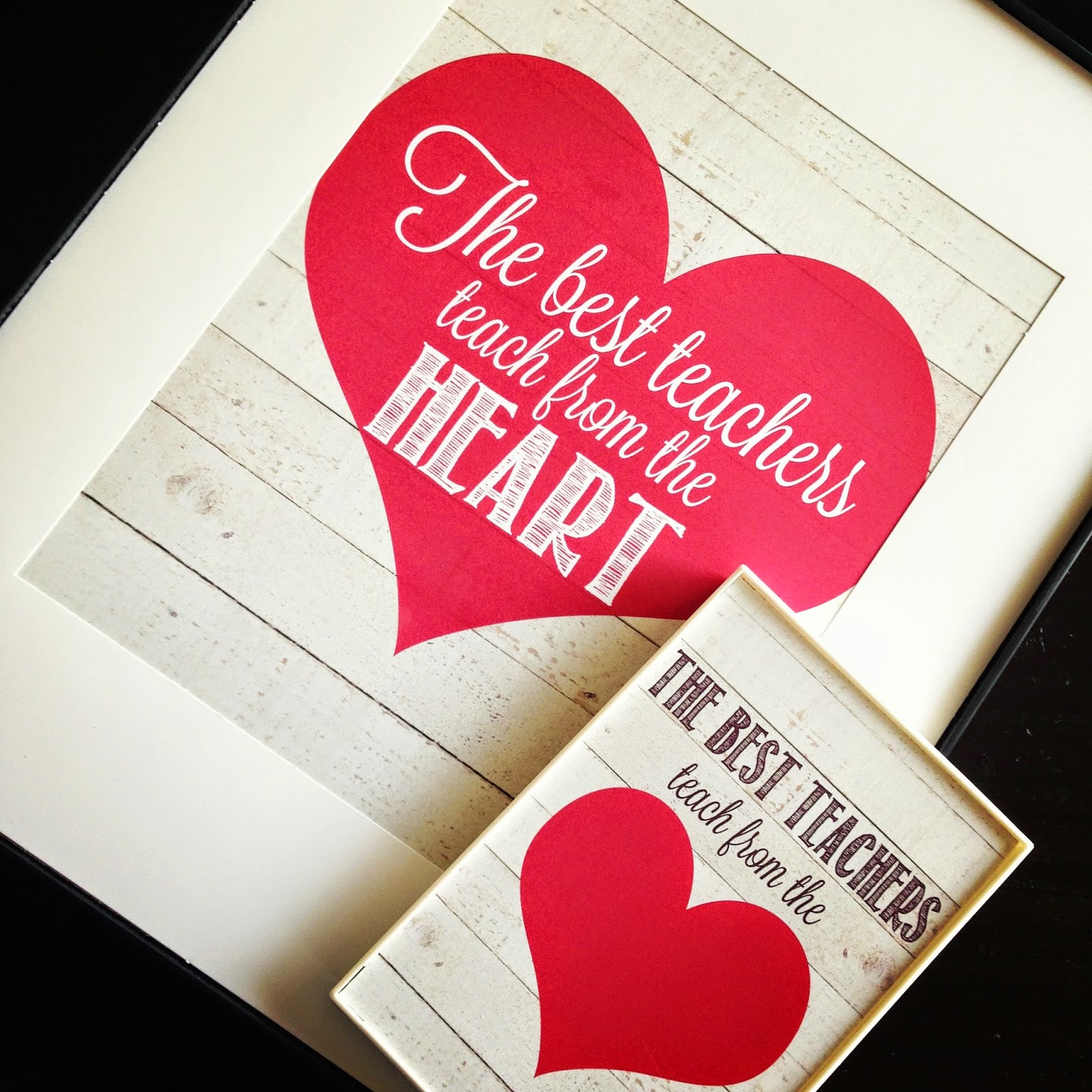 tini: The Best Teachers Teach from the Heart! - Free Printable