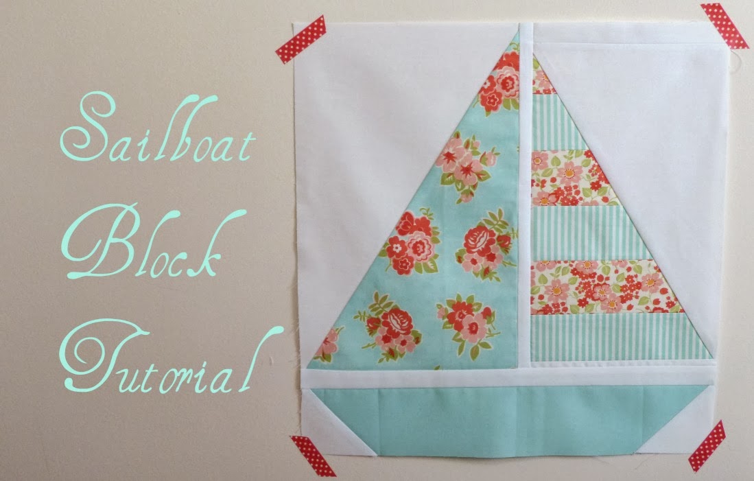 Pretty Little Quilts: Summer Beach Quilt Tutorial - Part IV - Sailboat ...