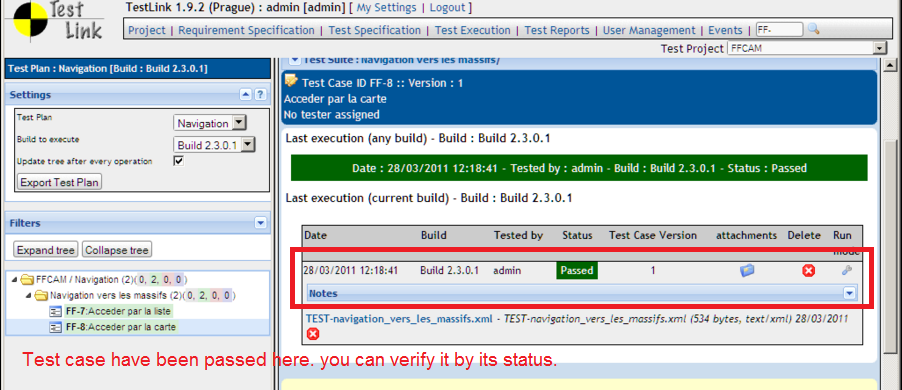 Execution Of Test Cases In Testlink
