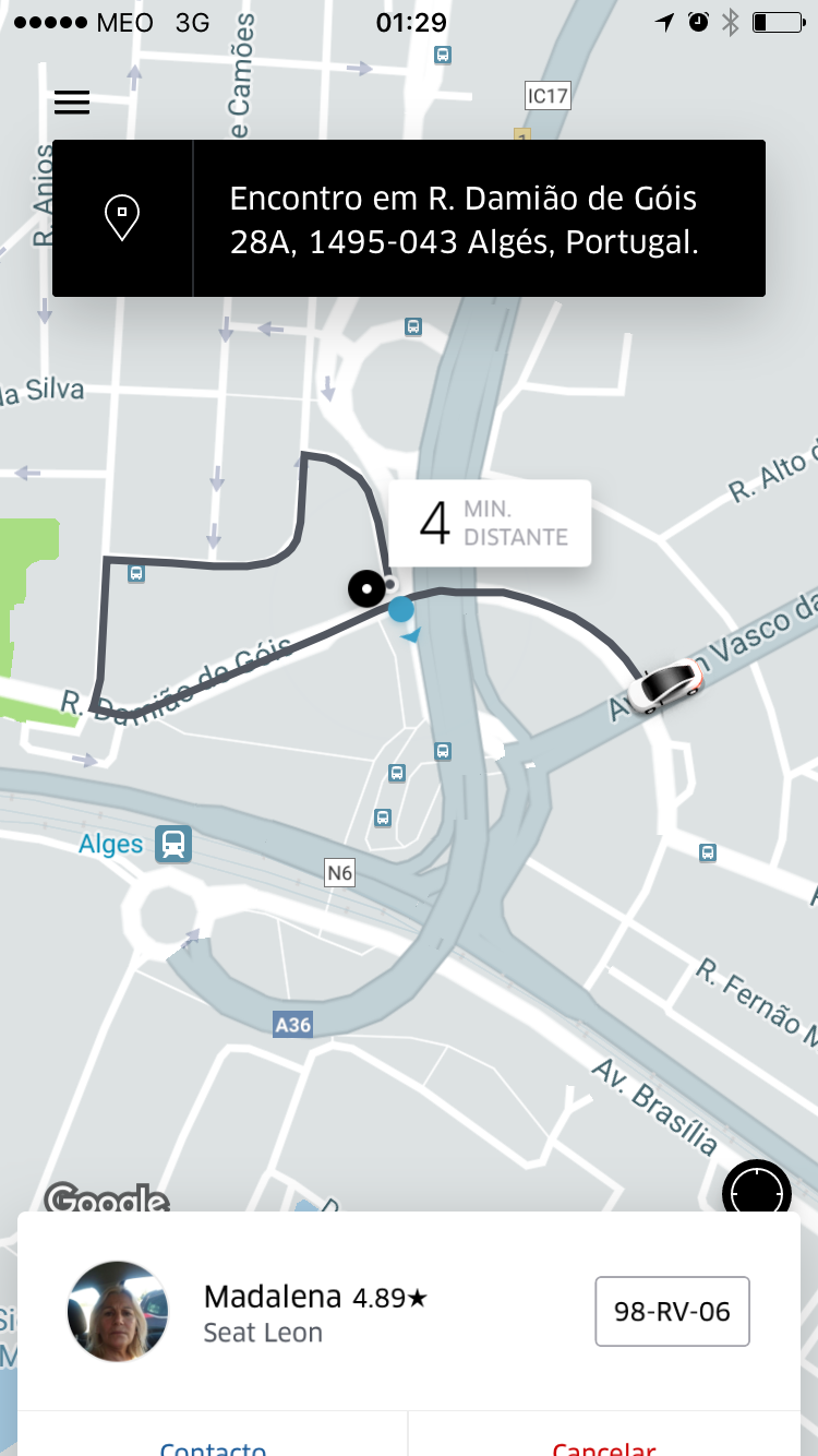 Sempre entre viagens...: Uber experience | Lisboa