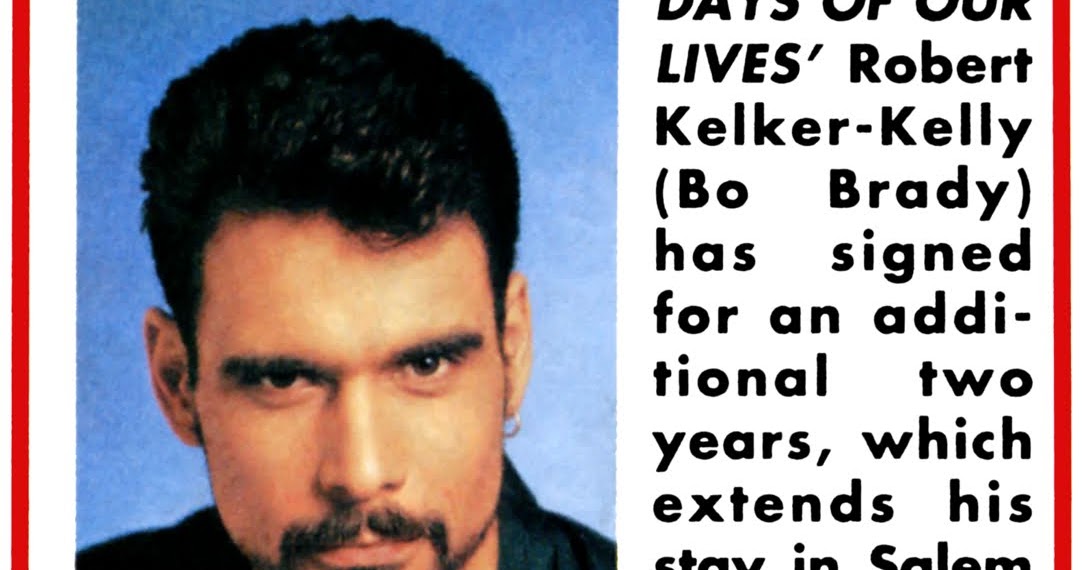 Days Of Our Lives: Robert Kelker-Kelly Renews Days Contract