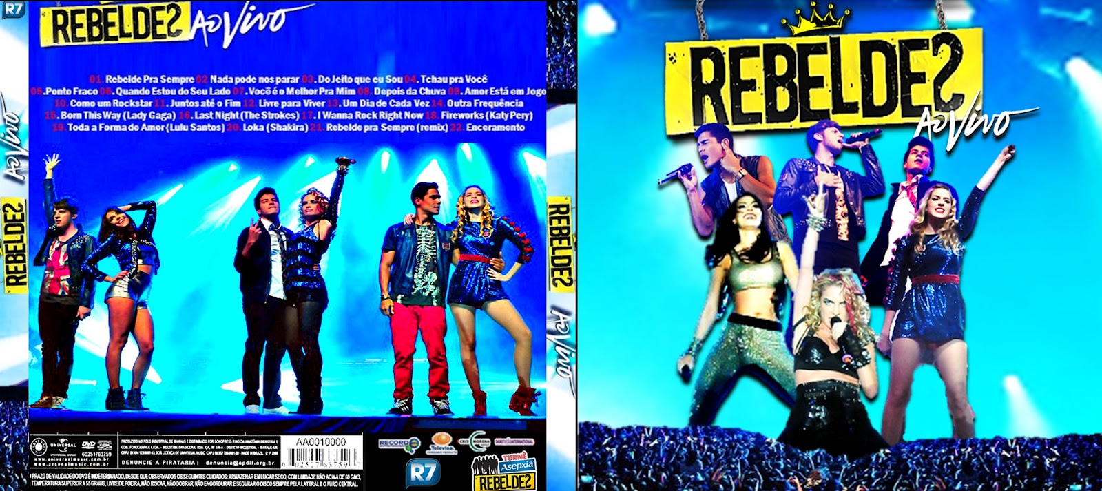 Rebeldes Download: CAPA DO CD REBELDE