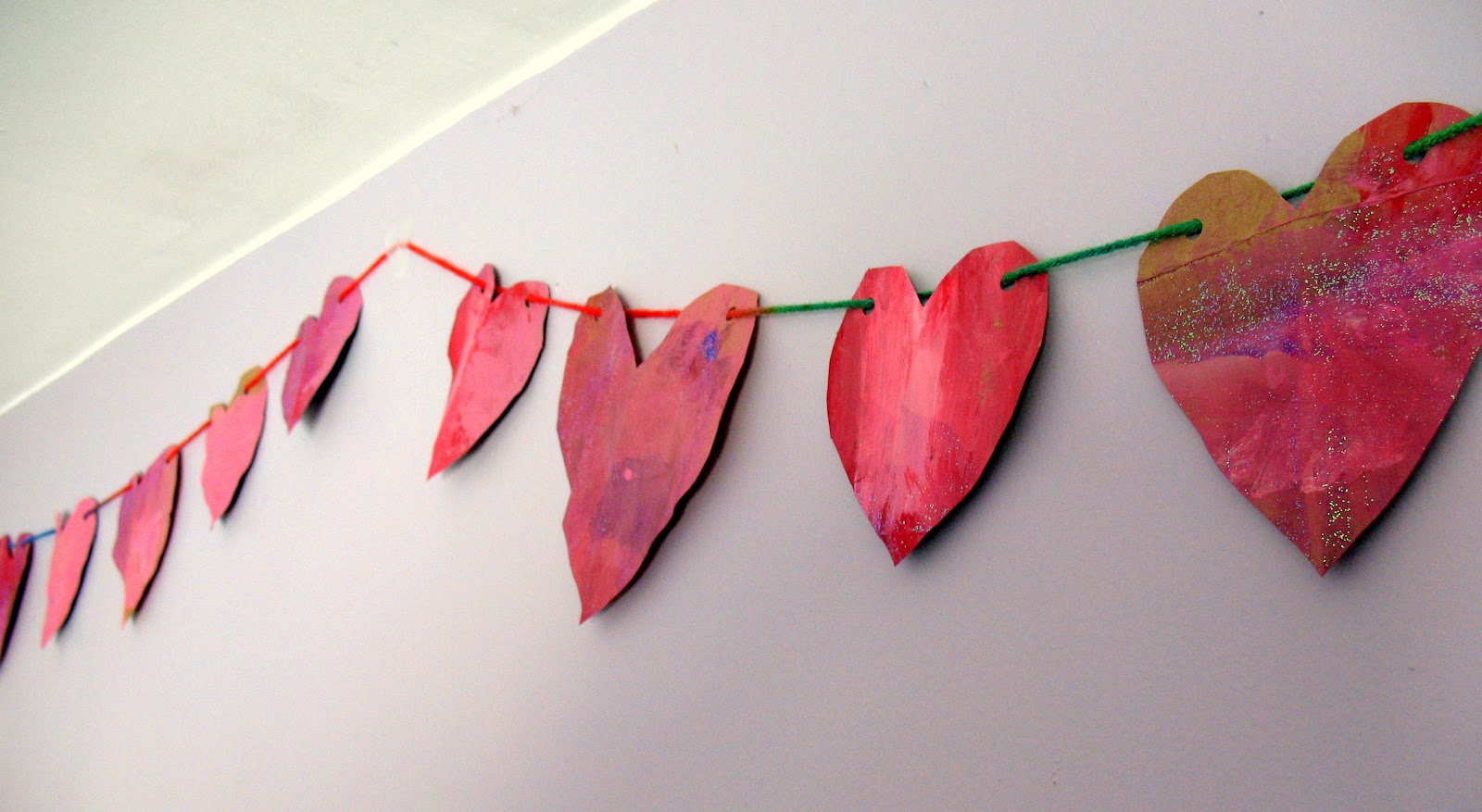 Practically Homemade: Paper Heart Garland