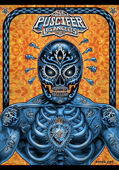 INSIDE THE ROCK POSTER FRAME BLOG: Puscifer Emek Los Angeles Poster Release