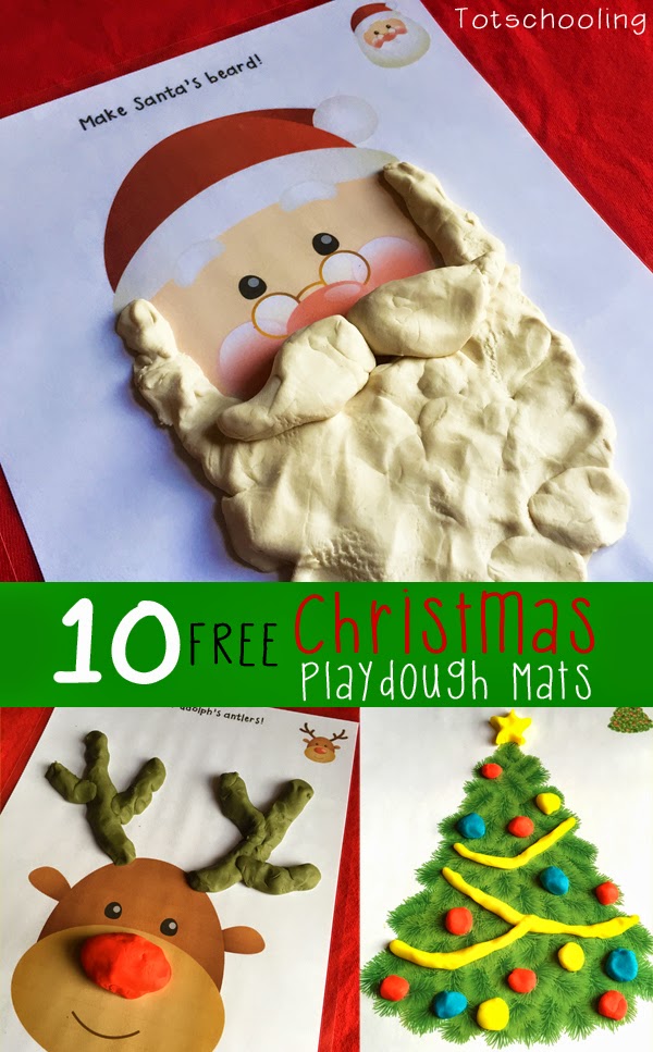 Free Winter Playdough Mats | Totschooling - Toddler, Preschool ...