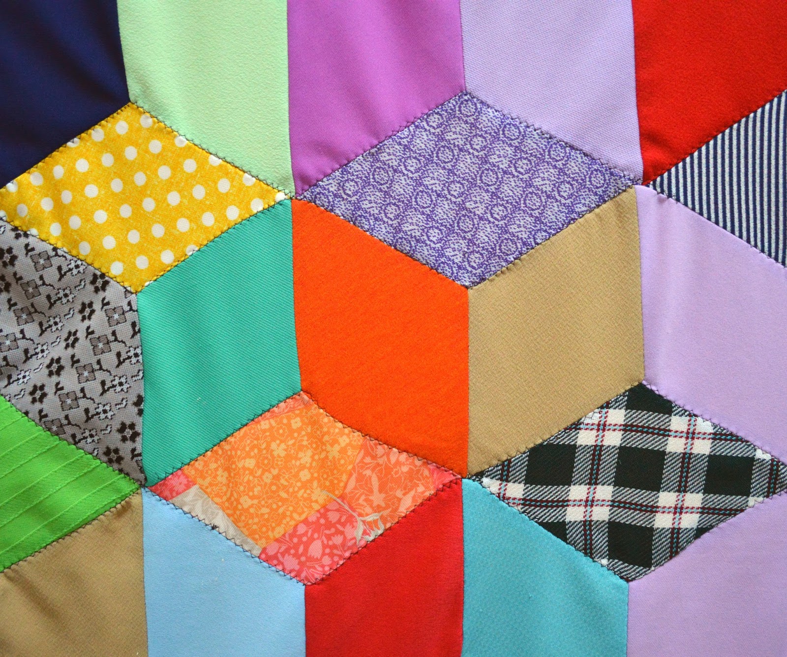 Wonkyworld: playful polyester patchwork