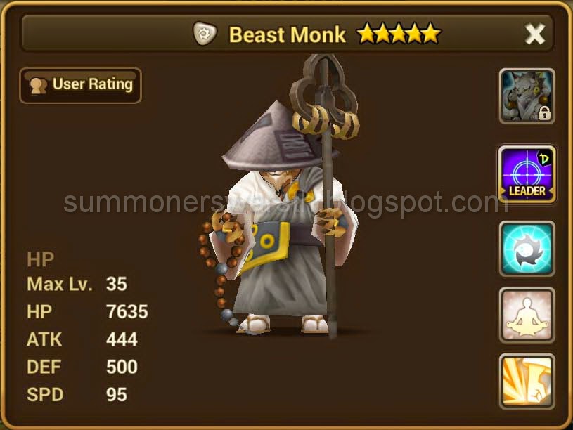 Beast Monk (Light) | Summoners War