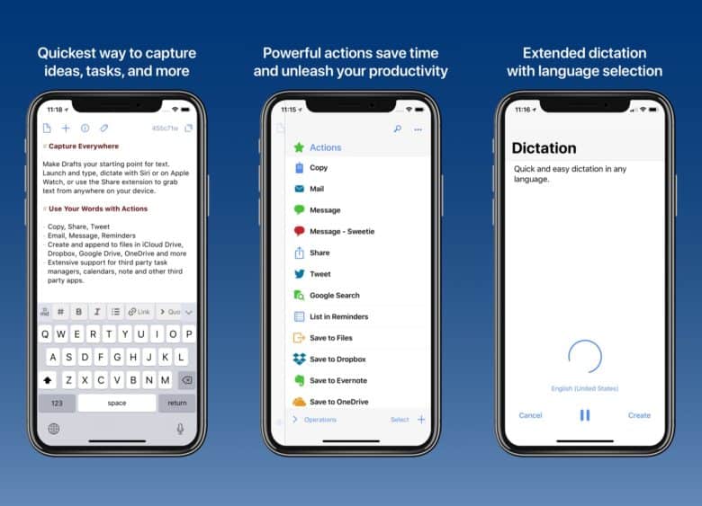 Falling in love with Drafts for iOS again