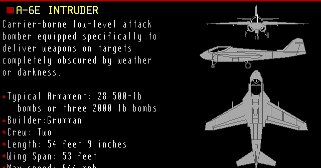 A-6E Intruder plane