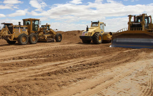Momentos de Mohr: Movimiento de tierras y formación de la explanada.