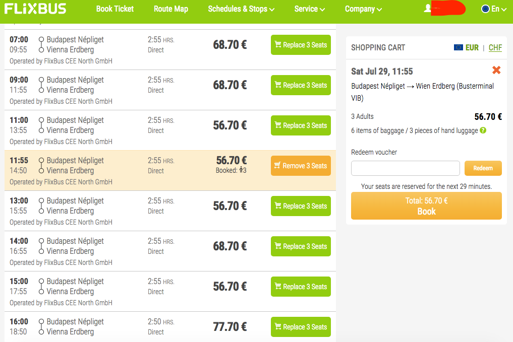 購票＆乘車經驗 ⧱ FLiXBUS｜布達佩斯 Budapest → 維也納 Wien 篇 ~ Layla 蕾菈 の 旅行手帳