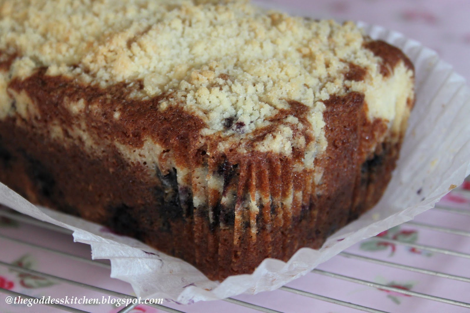 ♥ The Goddess's Kitchen ♥: Blueberry Muffin Loaf