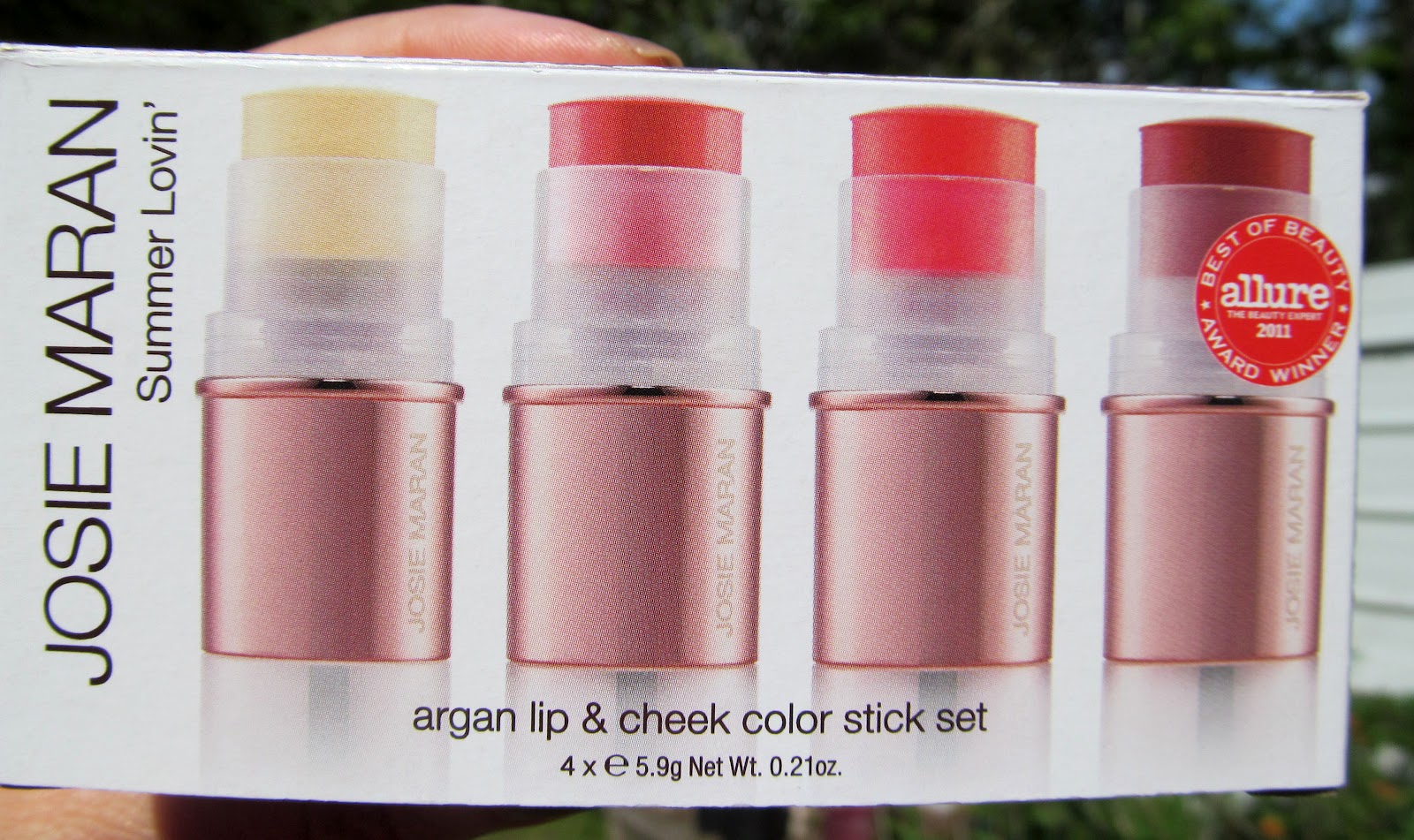 Bon Vivant Beauty: Josie Maran Summer Lovin' Argan Lip & Cheek Color ...