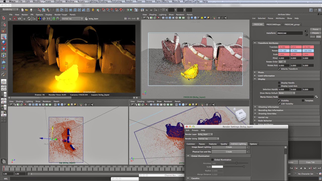 Final Gather in Maya & mental ray Lighting and Rendering Series V3 with ...