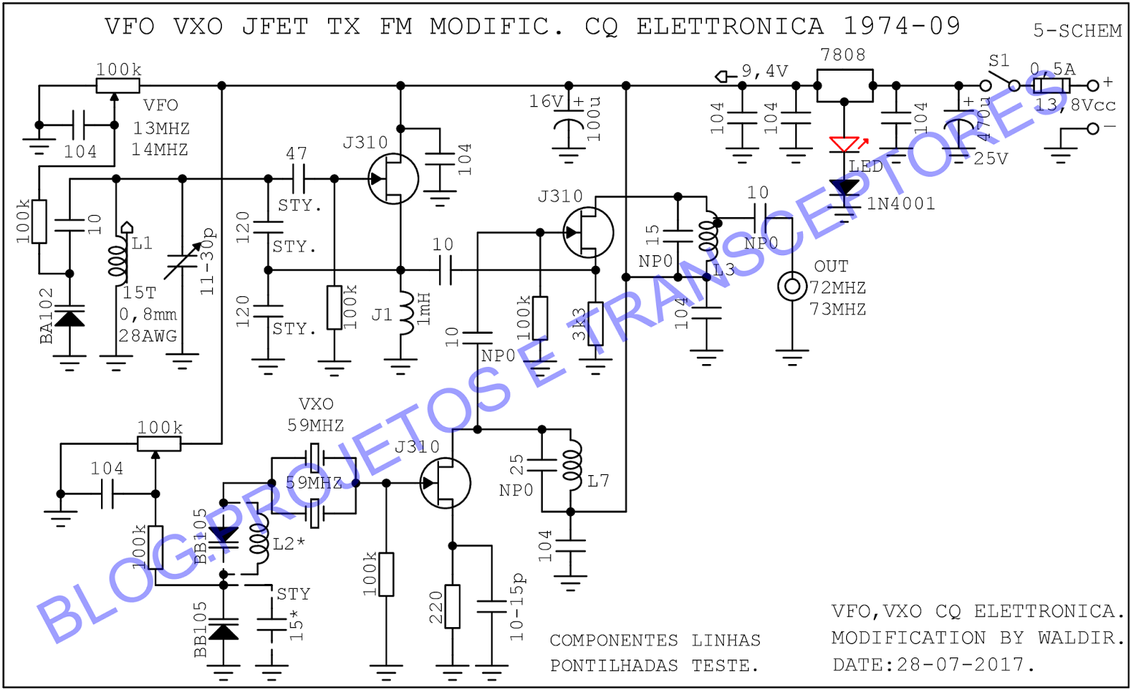 Projetos e Transceptores.: VFO e VXO MIX RTX