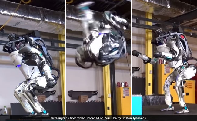 Robot Backflips - Boston Dynamics - ADLABS