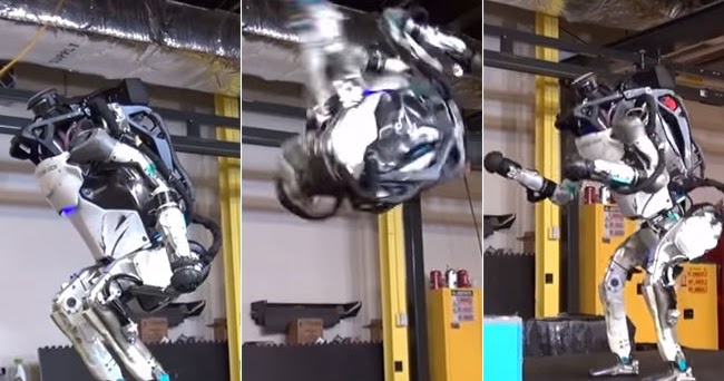 Robot Backflips - Boston Dynamics - ADLABS