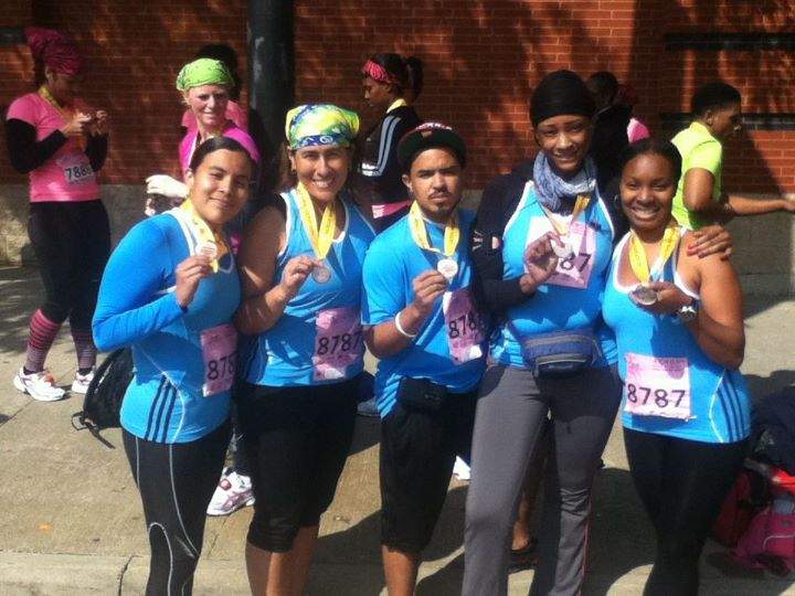 LOCALCELEB : It was a Bright Blue Akron Marathon Relay type of day!