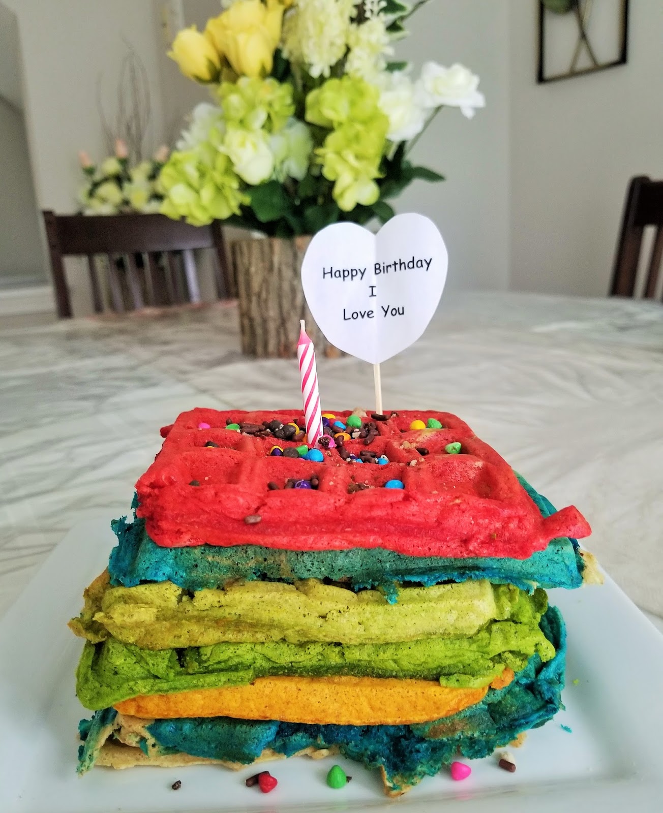 Pastel de waffles - Recetas Con Sabor Latino