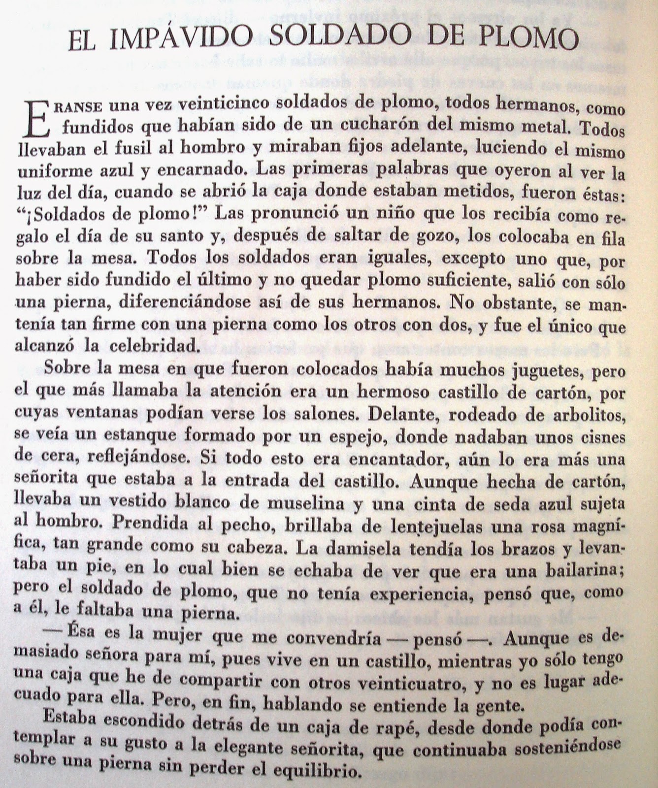 Cuentos Mágicos: El impávido soldado de plomo - Hans Christian Andersen