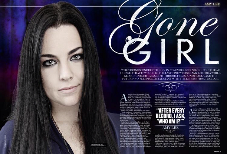 Gran Entrevista a Amy Lee [KERRANG! UK - Octubre 2014]