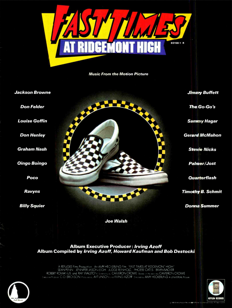 The Hideaway: Soundtrack Stories: FAST TIMES AT RIDGEMONT HIGH [1982]