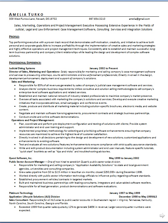 Account Manager Resume With Career Objective Format in Word Free Download