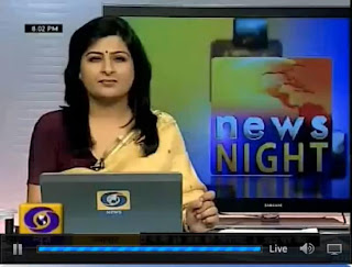 Wikipedia of Indian media: Meena Sharma of DD News looking very nice in ...